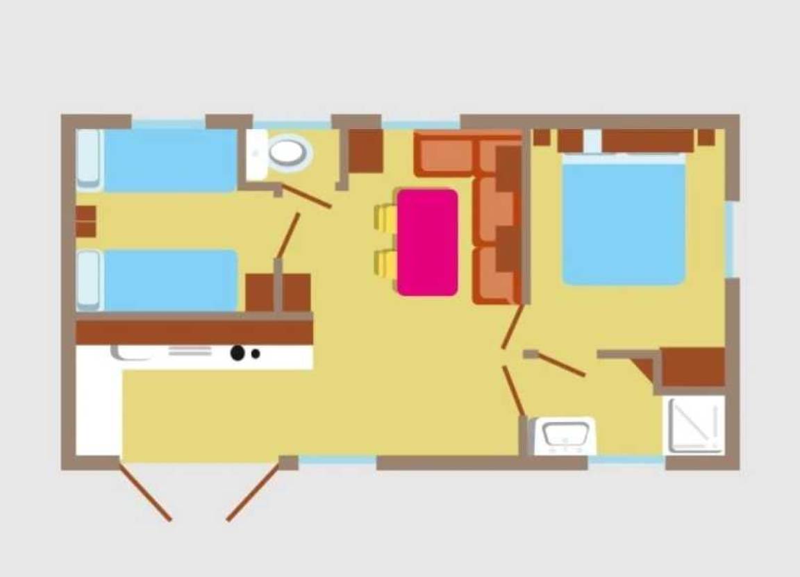 30 M² Camping ∙ 2 Chambres ∙ 6 Personnes - Banyuls-sur-Mer