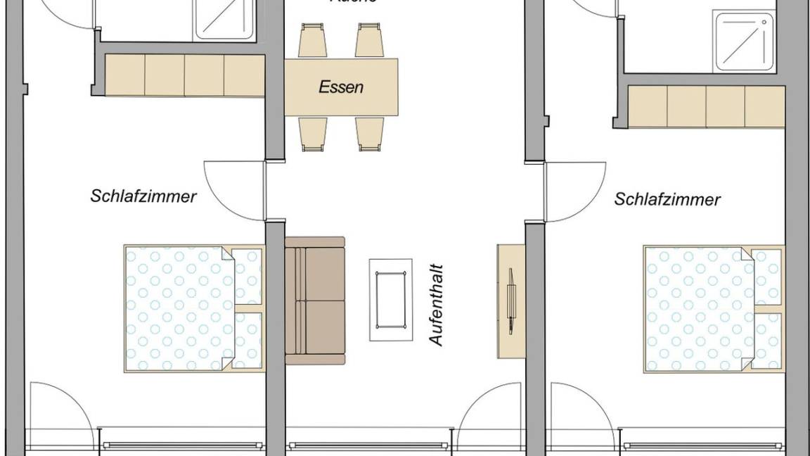 75 M² Ferienwohnung ∙ 2 Schlafzimmer ∙ 4 Gäste - Halblech
