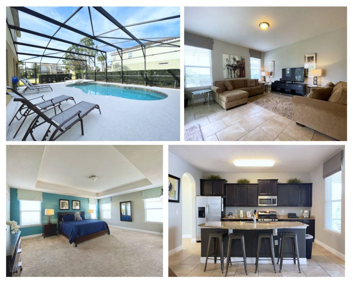 292 M² Casa ∙ 7 Quartos ∙ 16 Hóspedes - Davenport, FL