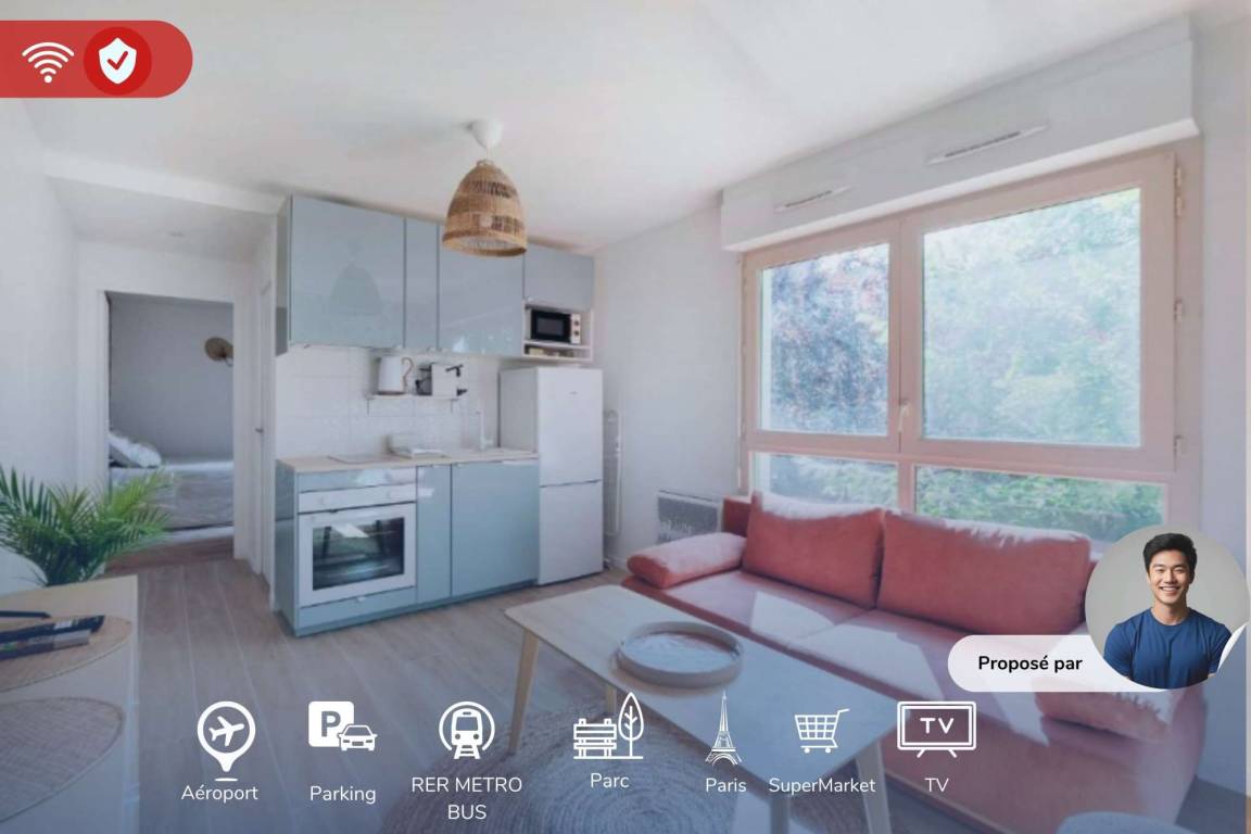 28 M² Appartement ∙ 1 Chambre ∙ 4 Personnes - Lieusaint