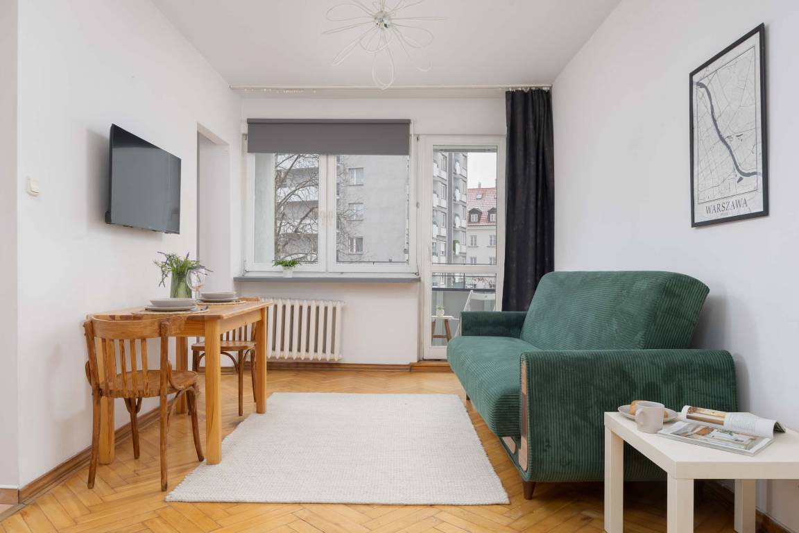 39 M² Estudio ∙ 3 Huéspedes - Warsaw