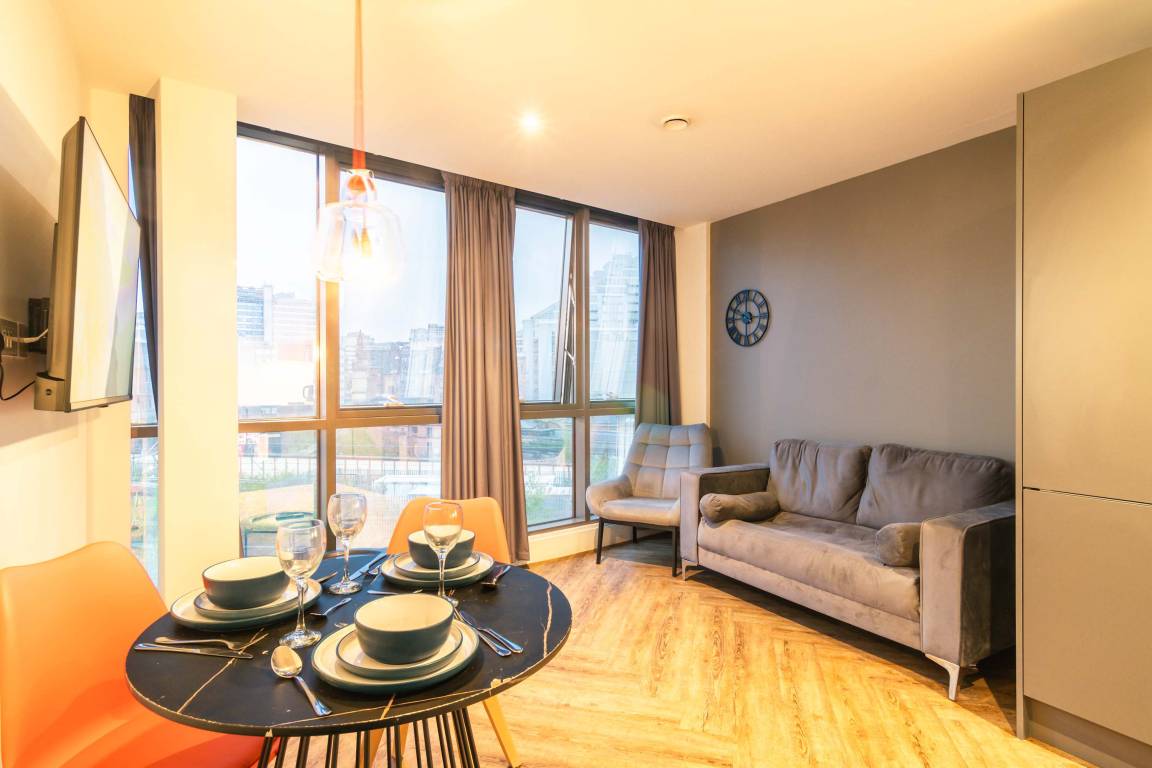 70 M² Apartment ∙ 2 Bedrooms ∙ 4 Guests - Spinningfields - Manchester
