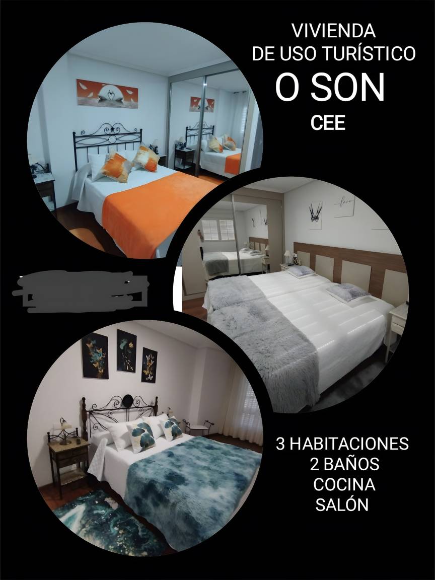 115 M² Apartamento ∙ 3 Habitaciones ∙ 6 Huéspedes - Cee