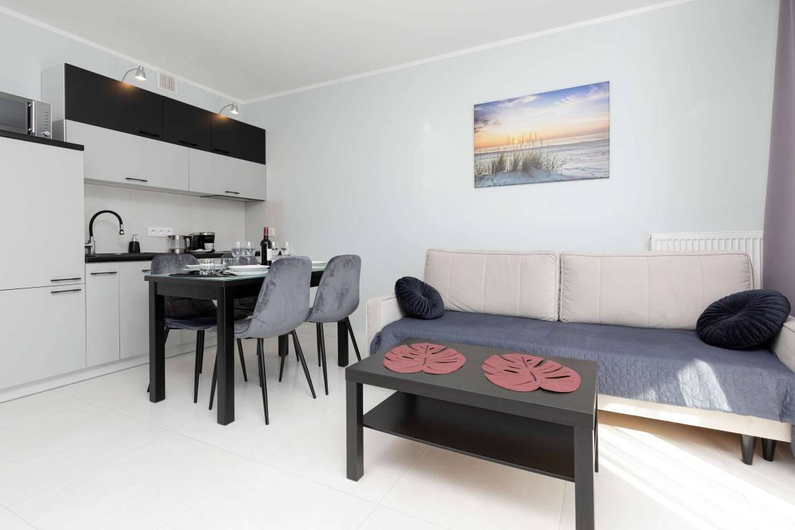 45 M² Ferienwohnung ∙ 1 Schlafzimmer ∙ 4 Gäste - Darłowo