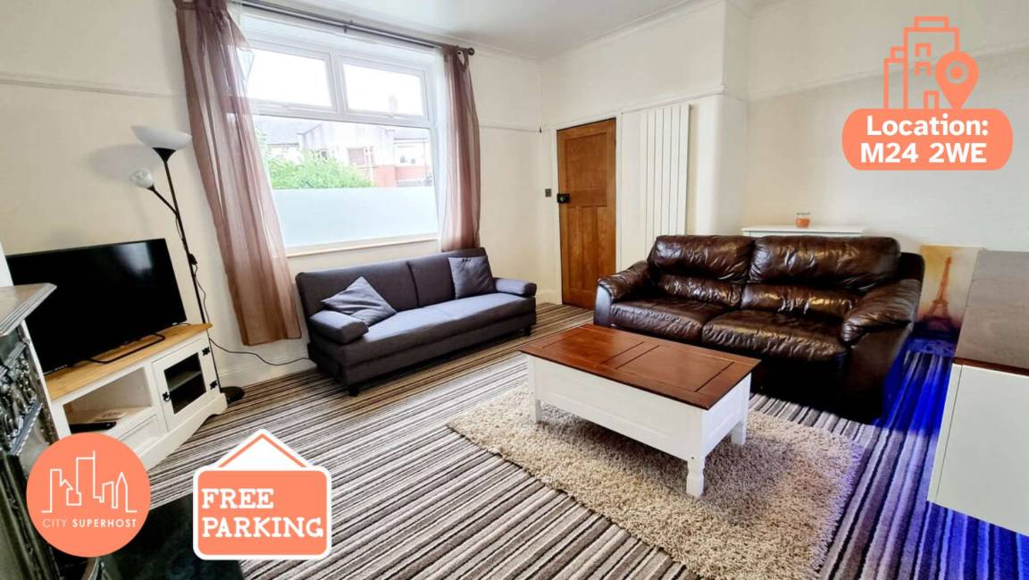 139 M² Casa ∙ 3 Habitaciones ∙ 6 Huéspedes - Rochdale