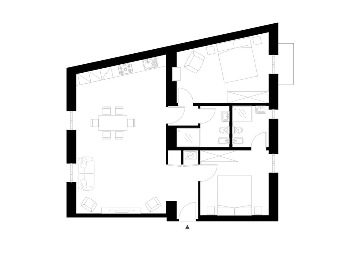 100 M² Apartment ∙ 2 Bedrooms ∙ 4 Guests - Monza