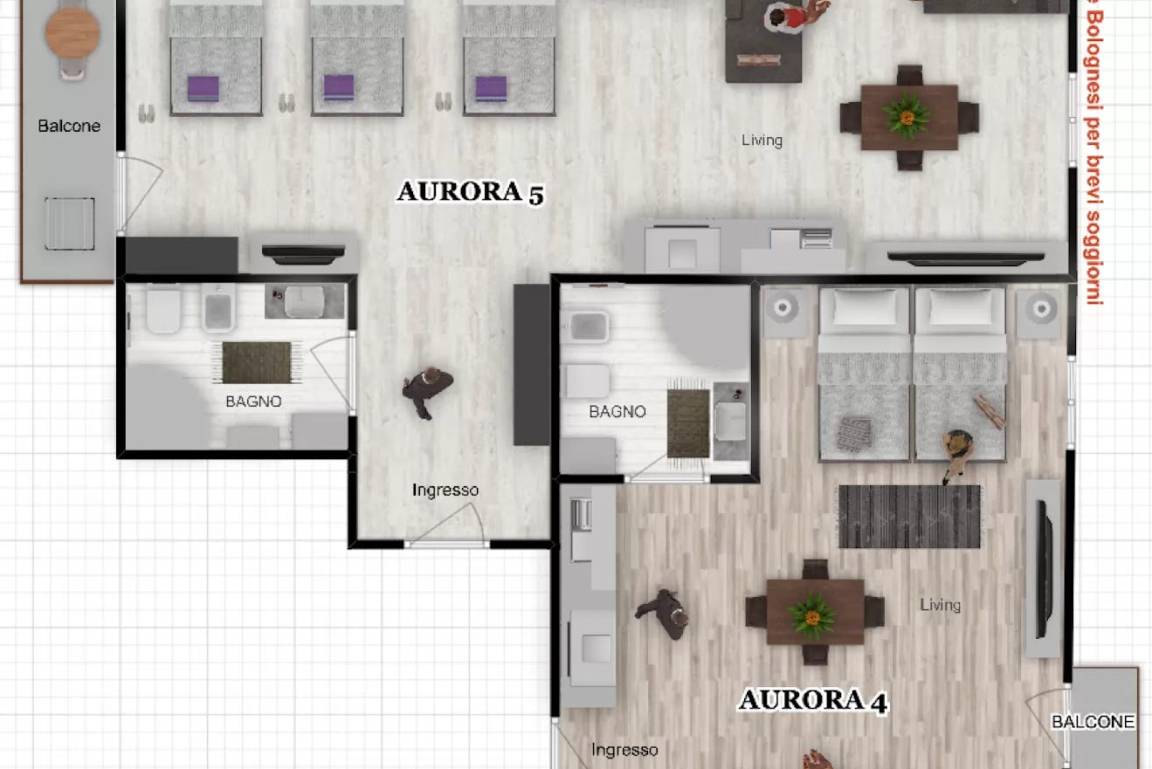 45 M² Apartment ∙ 2 Guests - Болонья