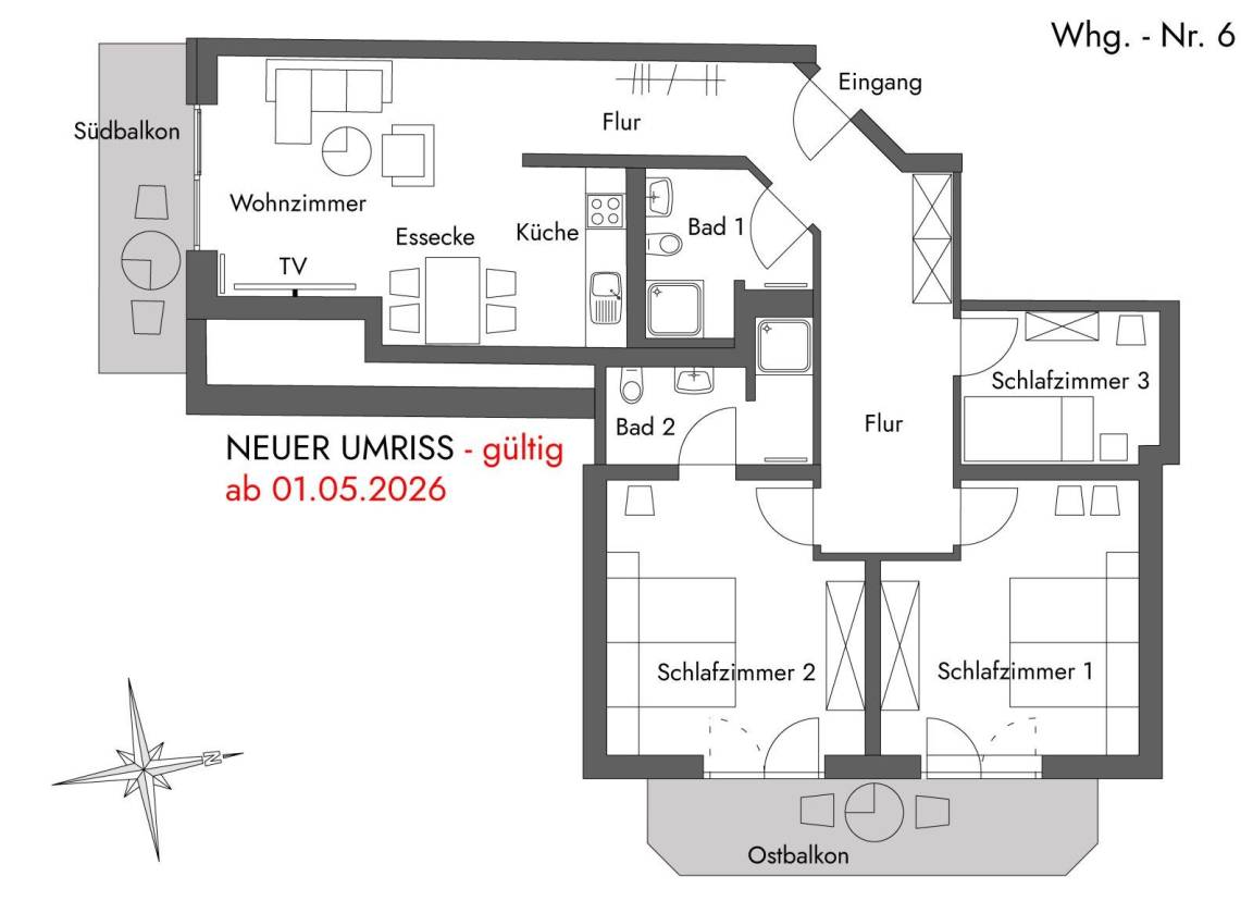 57 M² Apartment ∙ 1 Bedroom ∙ 4 Guests - Oberstdorf