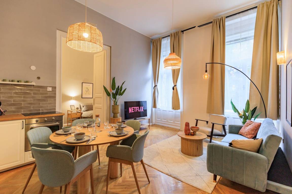 65 M² Ferienwohnung ∙ 2 Schlafzimmer ∙ 2 Gäste - Budapest