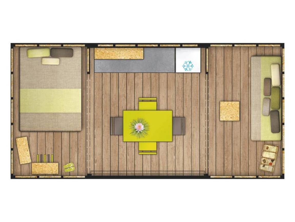 17 M² Tent ∙ 2 Bedrooms ∙ 4 Guests - Drôme