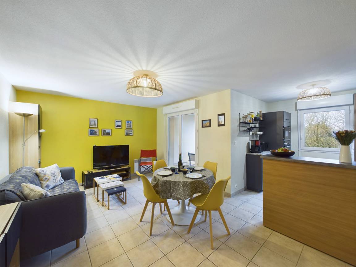 54 M² Appartement ∙ 2 Chambres ∙ 4 Personnes - Quimper