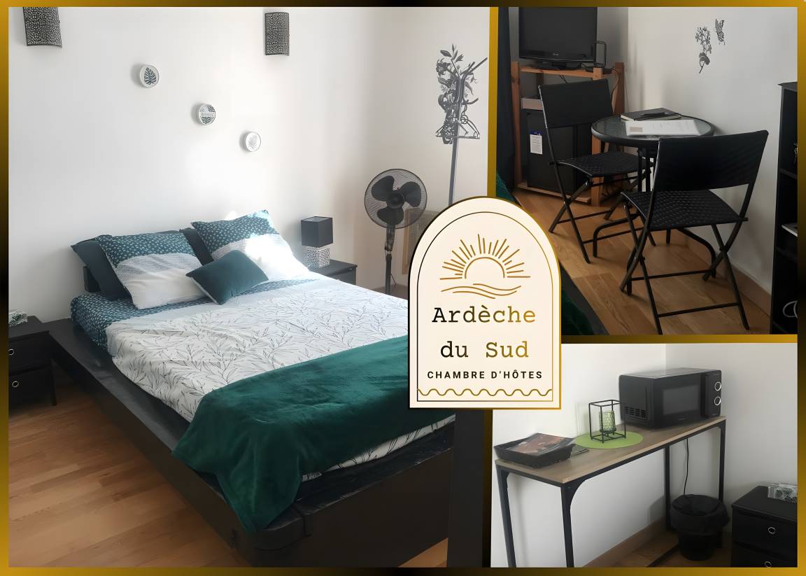 16 M² Chambre D'hôtes ∙ 1 Chambre ∙ 2 Personnes - Vallon-Pont-d'Arc