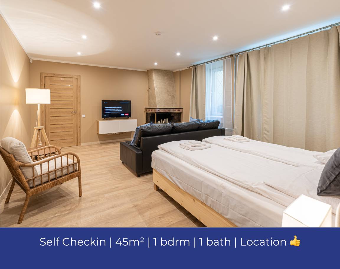 45 M² Apartment ∙ 1 Bedroom ∙ 4 Guests - Riga