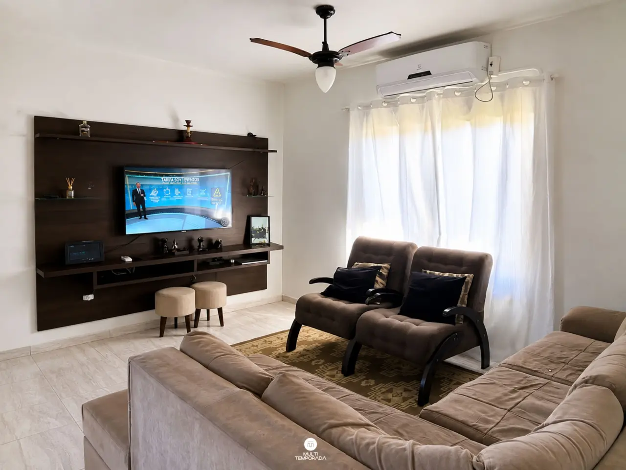 100 M² Apartamento ∙ 3 Quartos ∙ 6 Hóspedes - Garopaba