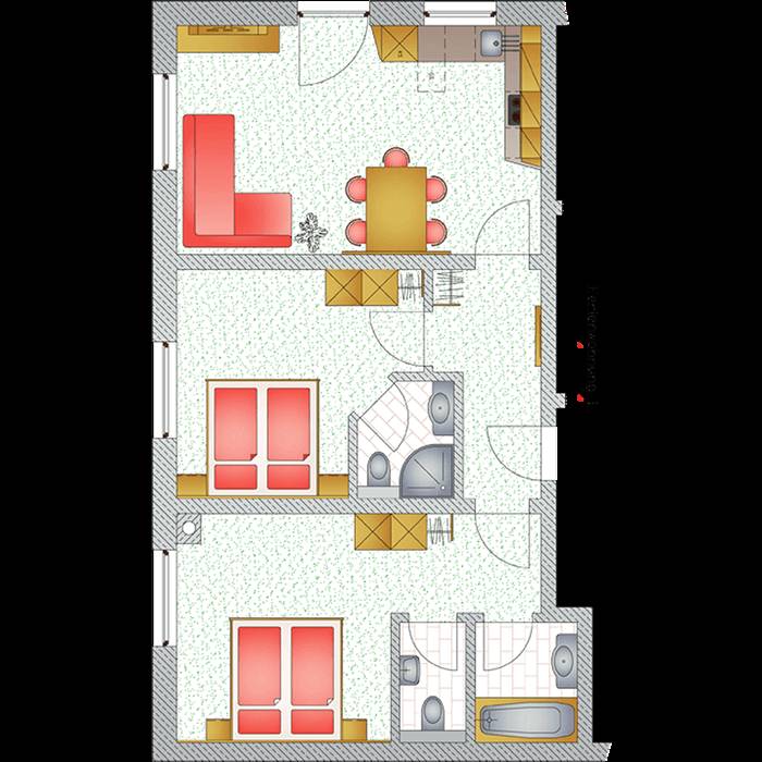 70 M² Apartament ∙ 2 Sypialnie ∙ 6 Gości - Neustift im Stubaital