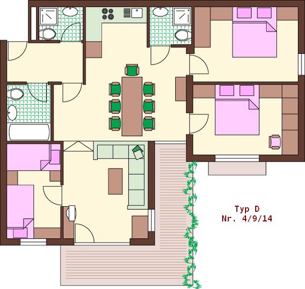 82 M² Appartement ∙ 3 Slaapkamers ∙ 7 Gasten - Bad Hofgastein