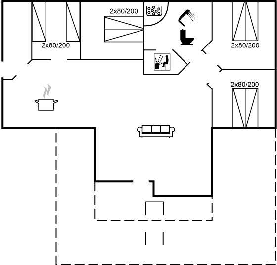 95 M² Ferienhaus ∙ 4 Schlafzimmer ∙ 8 Gäste - Henne Kirkeby