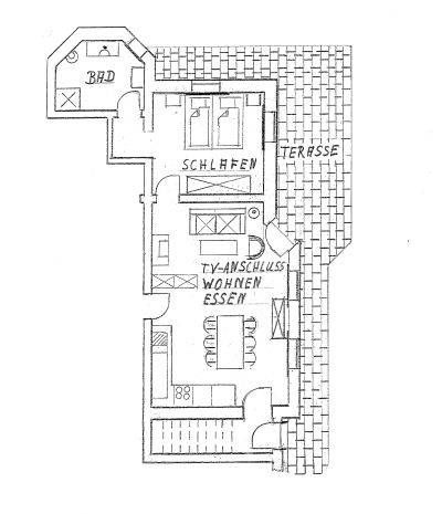 Ferienwohnung ∙ 1 Schlafzimmer ∙ 2 Gäste - Weißenburg in Bayern