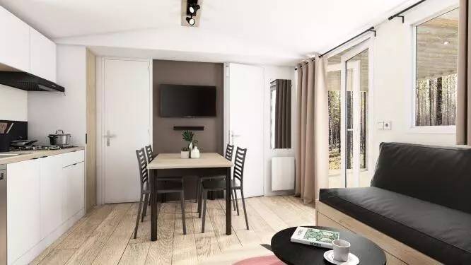 17 M² Mobil-home ∙ 3 Chambres ∙ 7 Personnes - Baud