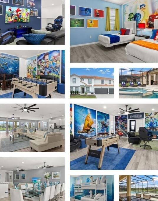 580 M² Vivenda ∙ 14 Quartos ∙ 16 Hóspedes - Davenport, FL