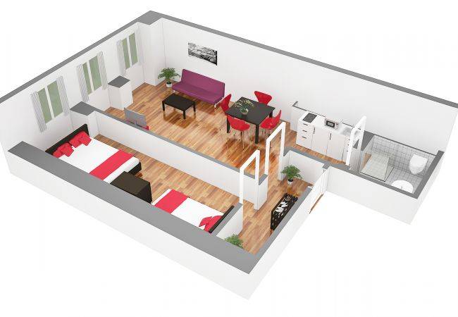 42 M² Apartment ∙ 1 Bedroom ∙ 5 Guests - Lucerne