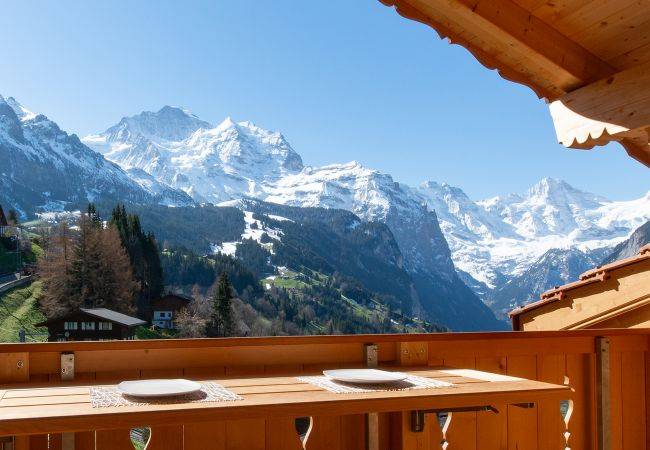 105 M² Ferienwohnung ∙ 3 Schlafzimmer ∙ 6 Gäste - Mürren