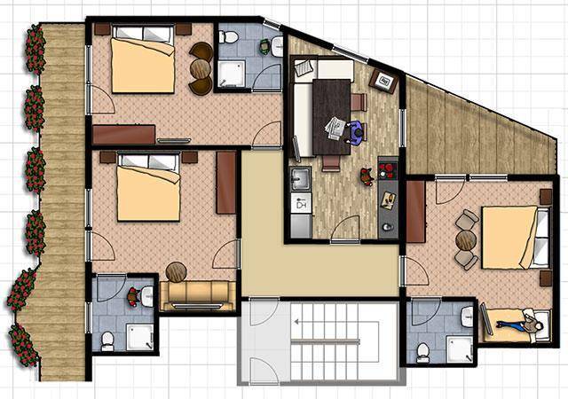 75 평방 미터 아파트  ∙ 침실 3개 ∙ 게스트 7명 - Soelden