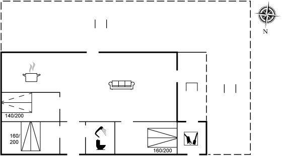 85 M² Ferienhaus ∙ 3 Schlafzimmer ∙ 6 Gäste - Arrild