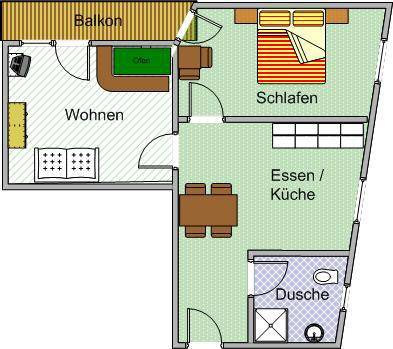 35 M² Ferienwohnung ∙ 1 Schlafzimmer ∙ 3 Gäste - Obergurgl