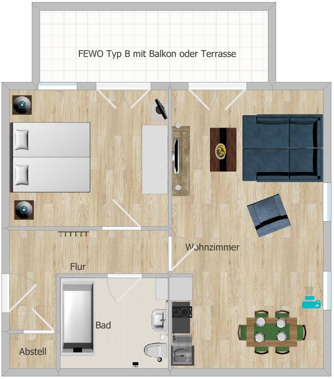 65 M² Ferienwohnung ∙ 4 Gäste - Rosenheim