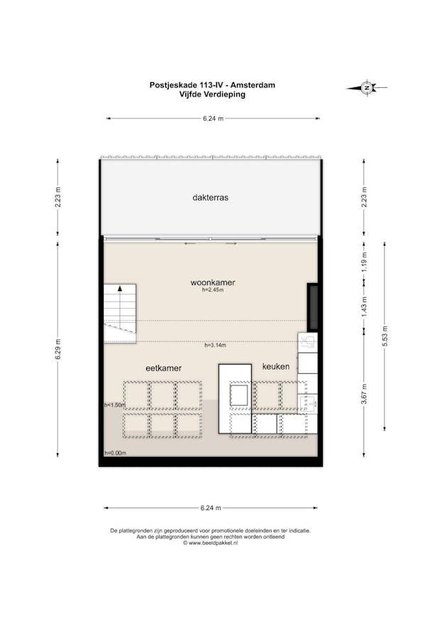 92 M² Apartment ∙ 3 Bedrooms ∙ 4 Guests - Amstelveen