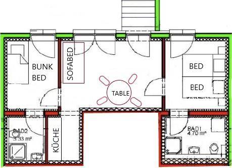 42 M² Ferienwohnung ∙ 2 Schlafzimmer ∙ 6 Gäste - Lofer