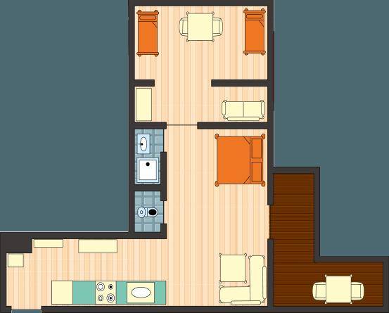 50 M² Apartment ∙ 1 Bedroom ∙ 5 Guests - Ischgl