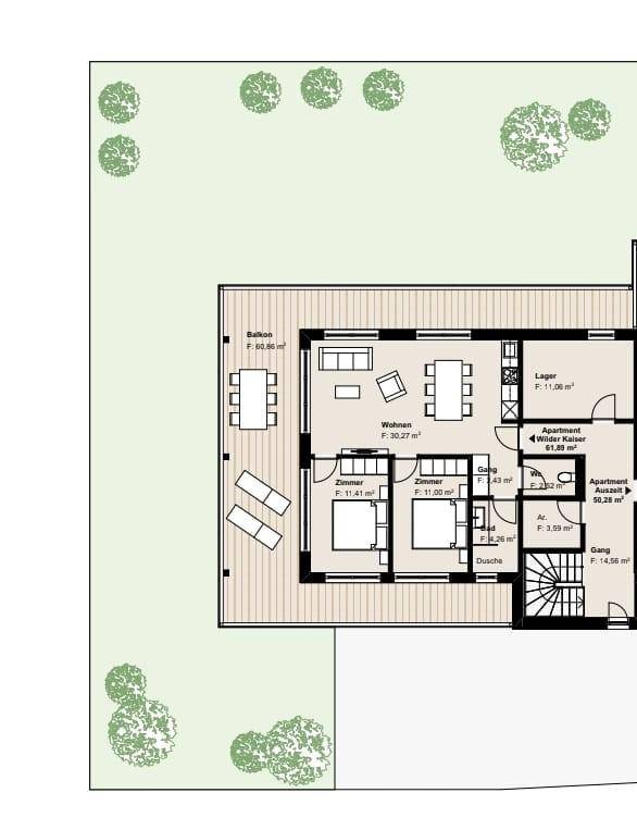 62 M² Apartment ∙ 2 Bedrooms ∙ 6 Guests - Itter