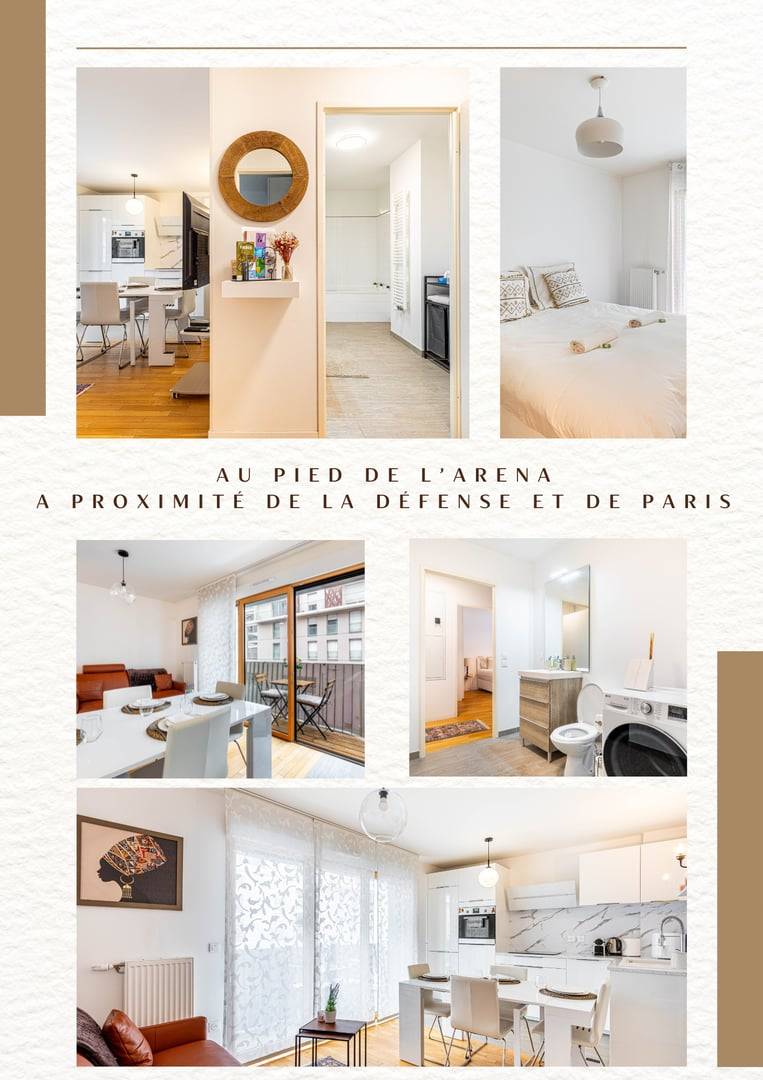 41 M² Apartment ∙ 1 Bedroom ∙ 4 Guests - Nanterre