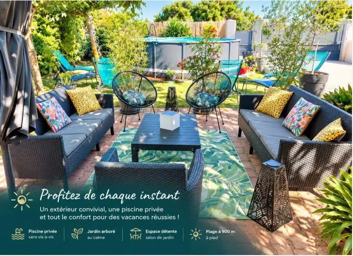 100 M² Gîte ∙ 3 Chambres ∙ 6 Personnes - Marseillan