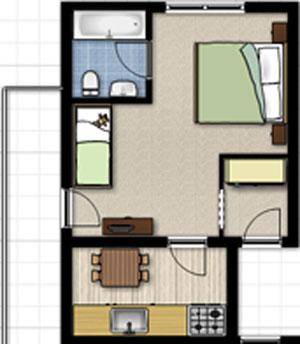 35 M² Ferienwohnung ∙ 1 Schlafzimmer ∙ 3 Gäste - Sölden