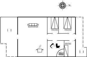 72 M² Ferienhaus ∙ 3 Schlafzimmer ∙ 5 Gäste - Vejers Strand