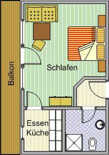 30 M² Ferienwohnung ∙ 1 Schlafzimmer ∙ 2 Gäste - Sölden