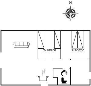 66 M² Maison De Vacances ∙ 2 Chambres ∙ 4 Personnes - Blåvand