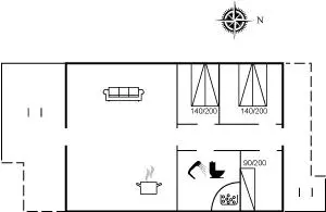 72 M² Ferienhaus ∙ 3 Schlafzimmer ∙ 5 Gäste - Vejers Strand